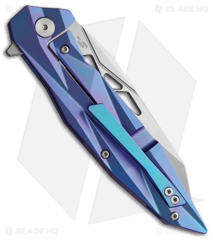 Artisan Cutlery Cygnus - Folding Knife | Blue Titanium | Blade HQ