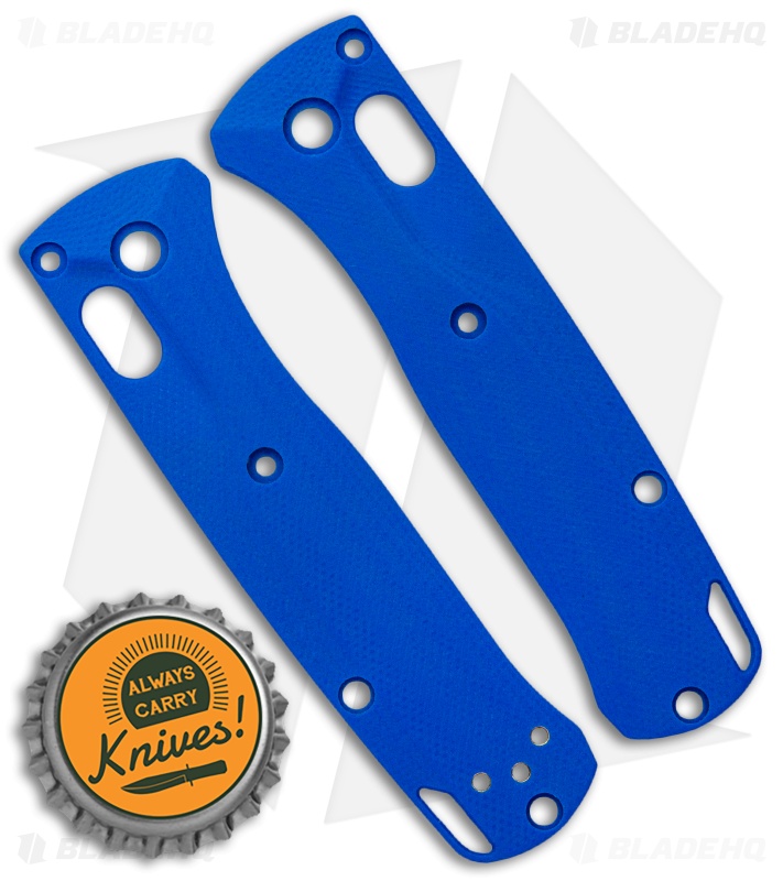 Flytanium Crossfade Blue G-10 Scales for Benchmade Mini Bugout Knife ...