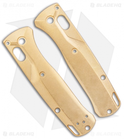 Flytanium Crossfade Brass Scales for Benchmade MINI Bugout Knife - Blade HQ