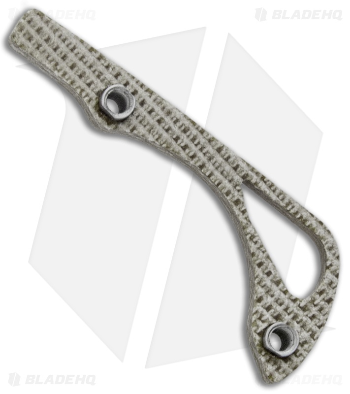 Flytanium Green Canvas Micarta Mini Bugout Backspacer for Benchmade ...