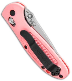 Benchmade Mini Griptilian AXIS Lock Knife Pink (2.91" Satin Serr) 556S ...