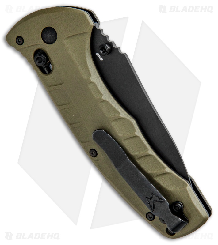 Benchmade Turret - AXIS Folding Knife | OD Green + Black | Blade HQ