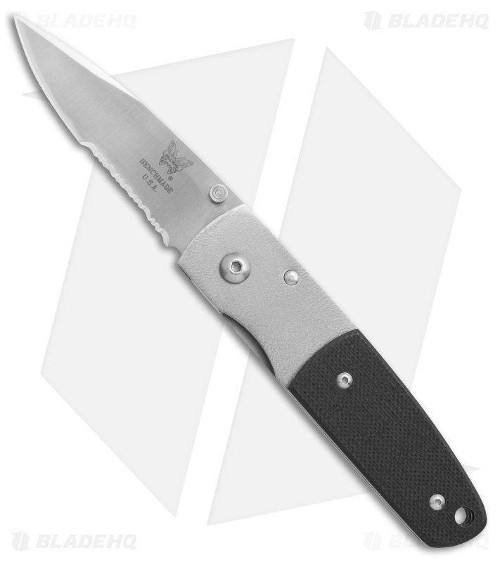 Vintage Benchmade 330 Mel Pardue Knife Ti/Black G-10 (2.4" Satin Serr ...