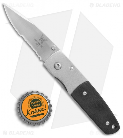 Vintage Benchmade 330 Mel Pardue Knife Ti/Black G-10 (2.4" Satin Serr ...