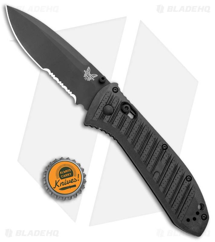Benchmade Presidio II AXIS Lock Knife Black CF-Elite (3.72" Black Serr ...