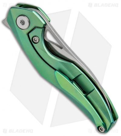 Bestech Knives Reticulan - Folding Knife | Green + Satin | Blade HQ