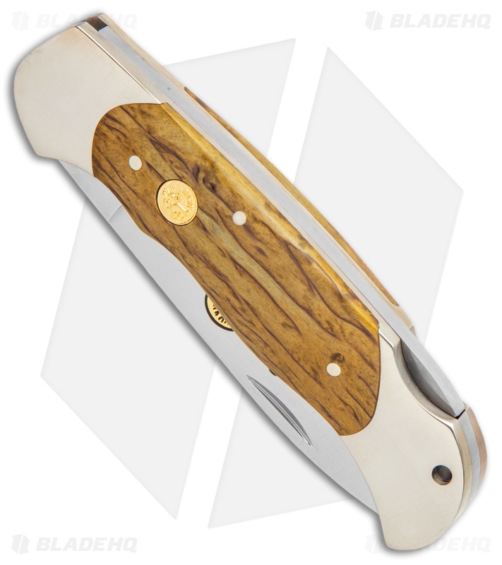 Boker Optima 150th Anniversary Lockback Knife Curly Birch Wood - Blade HQ