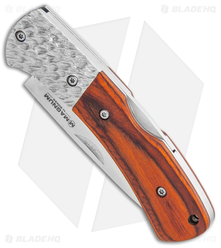 Boker Magnum Turul III Lock Back Knife Pakka Wood (2.6" Satin) - Blade HQ