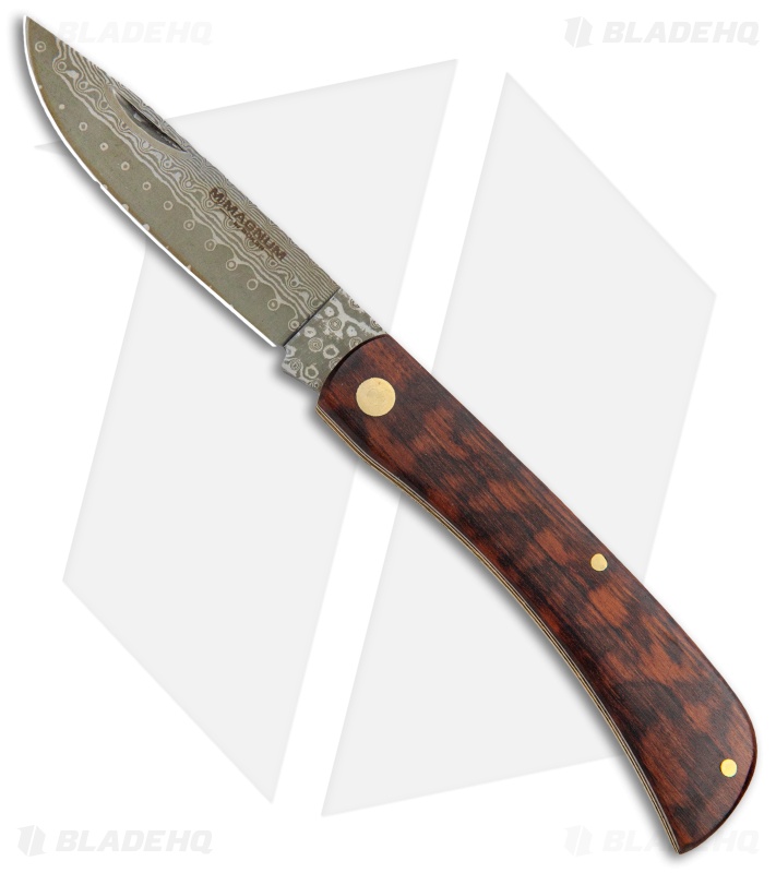 Boker Rangebuster Slip Joint Knife Snakewood (3" Damascus) - Blade HQ