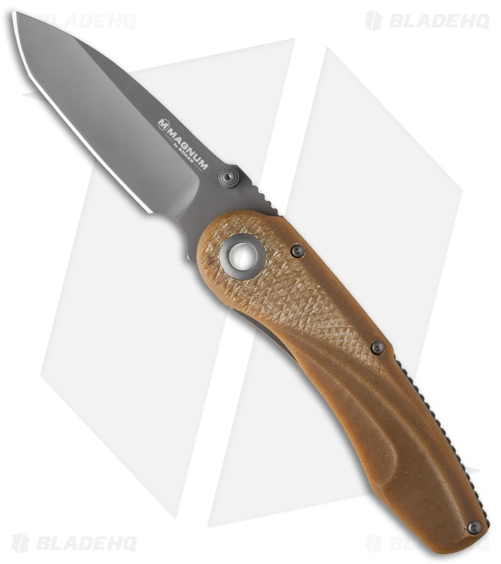 Boker Magnum Wanderer Liner Lock Knife (3.54" Gray) 01EL015 - Blade HQ