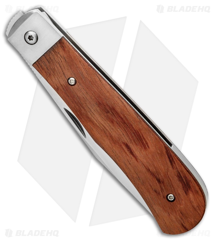 Boker Plus Bonfire Front Flipper Knife Bubinga Wood (3.4" Satin) - Blade HQ