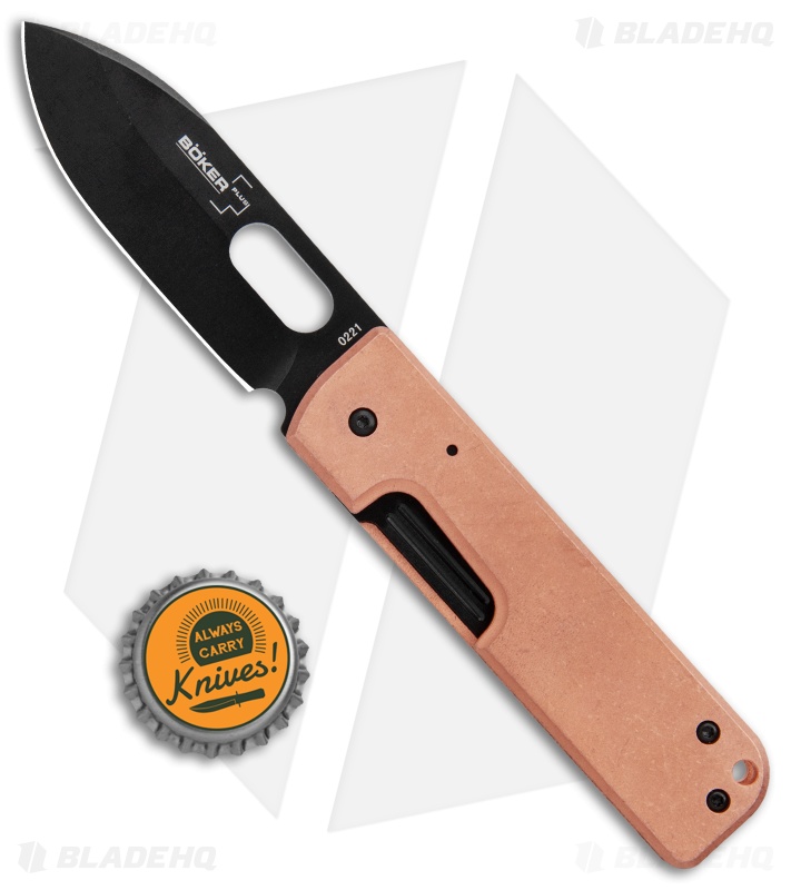 Boker Plus Panchenko Copper Lancer Liner Lock Knife (3" Black) - Blade HQ