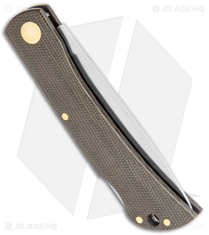 Boker Rangebuster Lockback Knife Green Linen Micarta (3" Satin) 111914 ...