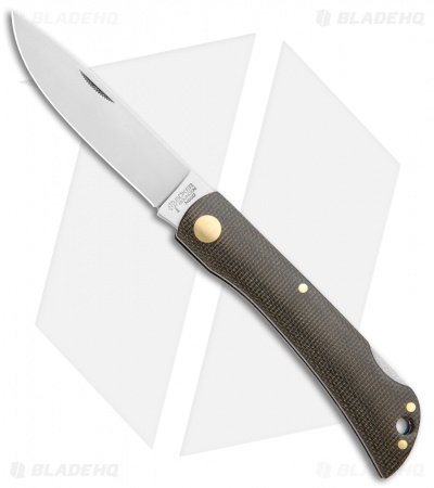 Boker Rangebuster Lockback Knife Green Linen Micarta (3" Satin) 111914 ...