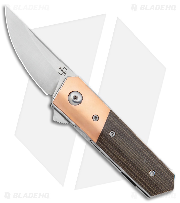 Boker Plus Stubby Kwaiken - Liner Lock Knife | Cu/Green Micarta | Blade HQ