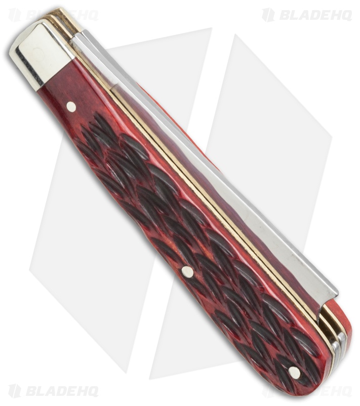 Boker Razor Jack Pocket Knife 3.125" Red Jigged Bone Handle 110744 ...