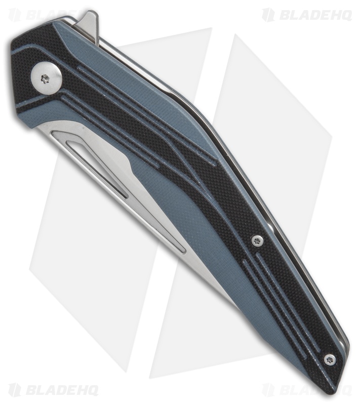 Brous Blades Hardwire Liner Lock Knife Blue/Black G-10 (4.25" Satin ...