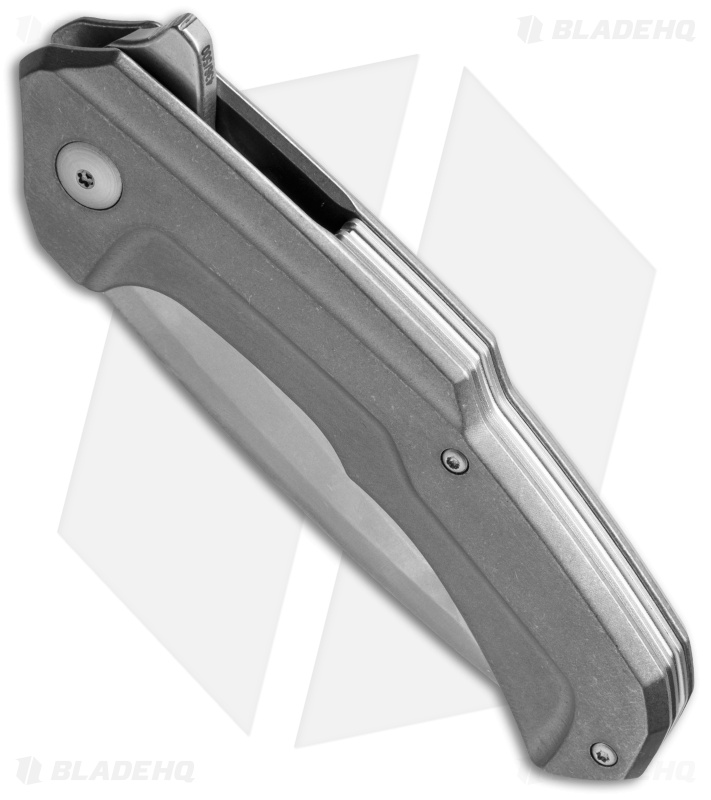Brous Blades Dynamic Flipper Frame Lock Knife (3.5" Stonewash) - Blade HQ