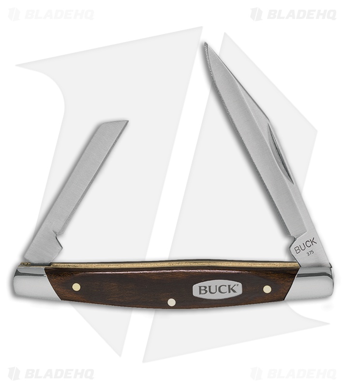 Buck Deuce Knife 2.625" Woodgrain 0375BRS - Blade HQ