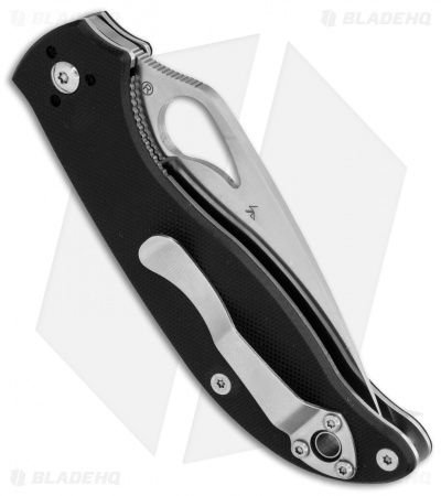 Byrd Raven 2 Liner Lock Knife Black G-10 (3.5" Satin) BY08GP2 - Blade HQ