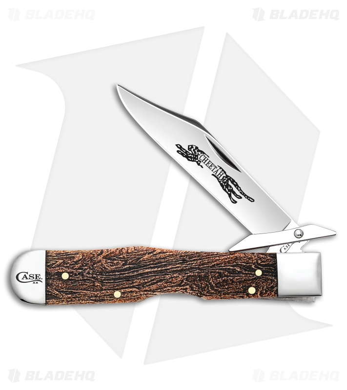 Case Cheetah Pocket Knife 4.375" Brown Valley Jigged Bone (6111 1/2L SS ...