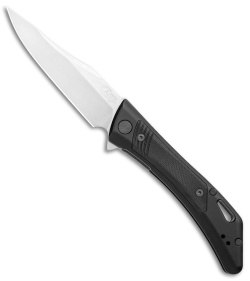Case Knives Shark Tooth Black Aluminum/G-10 (3.5" Stonewash) - Blade HQ