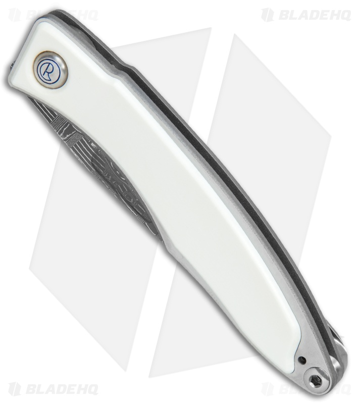 Chris Reeve Mnandi Knife Mammoth Inlay (2.75" Basketweave Damascus ...