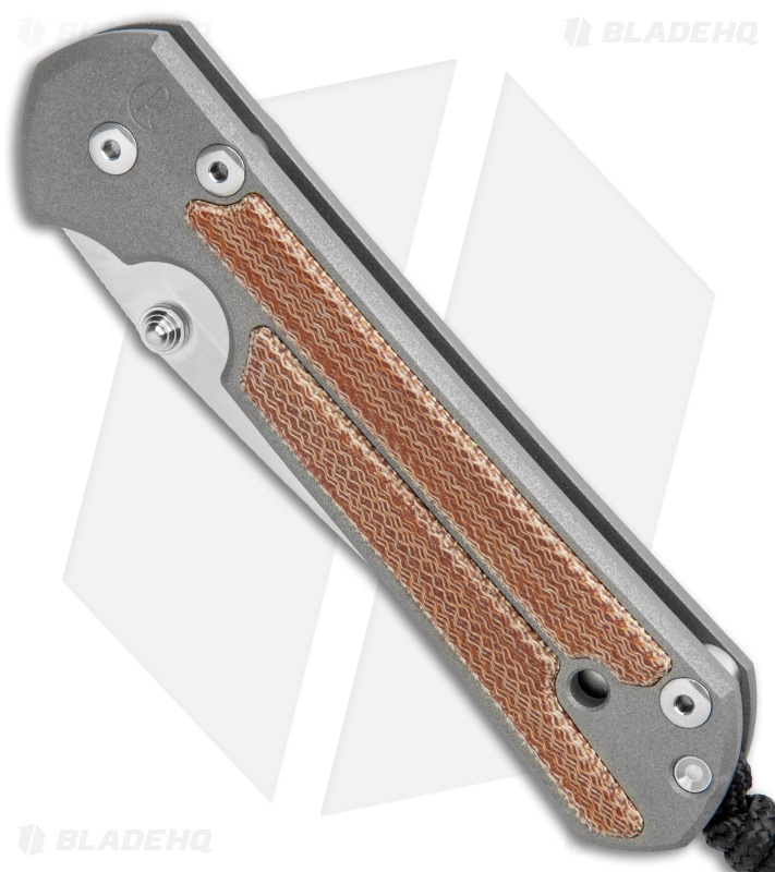 Chris Reeve | Large Sebenza 21 Tanto Natural Micarta Inlays - Blade HQ