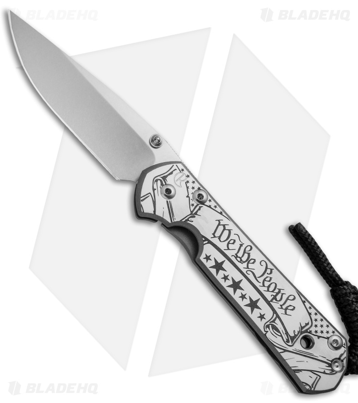 Chris Reeve Small Sebenza 21 Knife CGG "We The People" (2.94" Stonewash ...