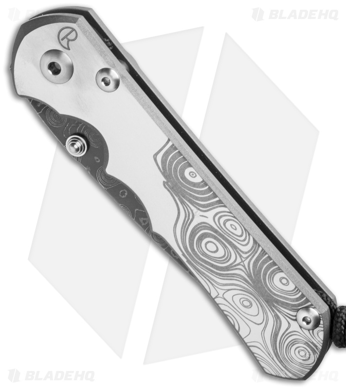 Chris Reeve Sebenza 25 Frame Lock Knife CGG (Raindrop Damascus) - Blade HQ