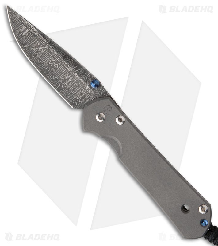 Chris Reeve Small Sebenza 21 Knife w/ Basket Weave Damascus - Blade HQ