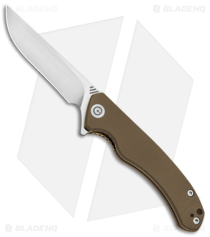CIVIVI Courser | Flipper Liner Lock Knife | Tan G-10