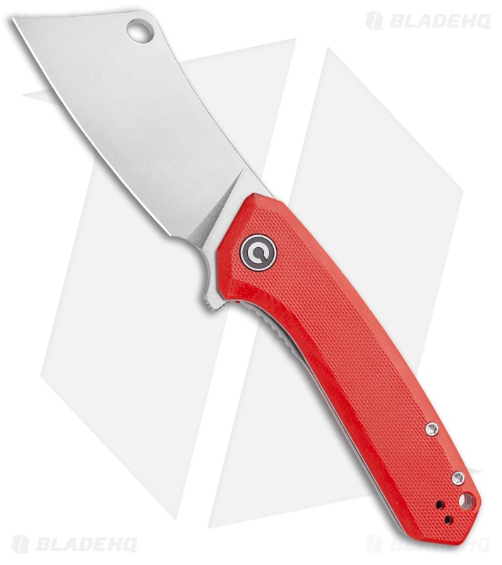 CIVIVI Mini Mastodon Liner Lock Knife Red G-10 (3" Stonewash) - Blade HQ