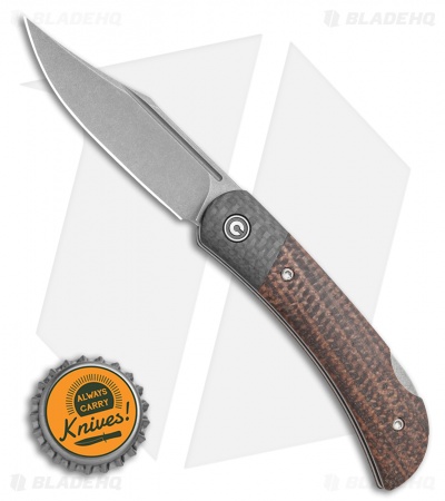 CIVIVI Rustic Gent - Lockback Knife | Dark Brown Matrix Micarta