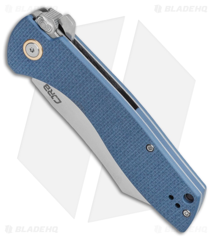 CJRB Kicker Recoil-Lock Knife Blue G-10 (3.5" Stonewash) J1915-BU ...