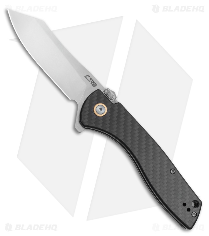 CJRB Kicker Recoil-Lock Knife Carbon Fiber (3.5" Stonewash) J1915-CF ...