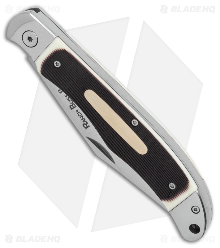 Cold Steel Ranch Boss II Liner Lock Knife Black Griv Ex (4" Satin ...