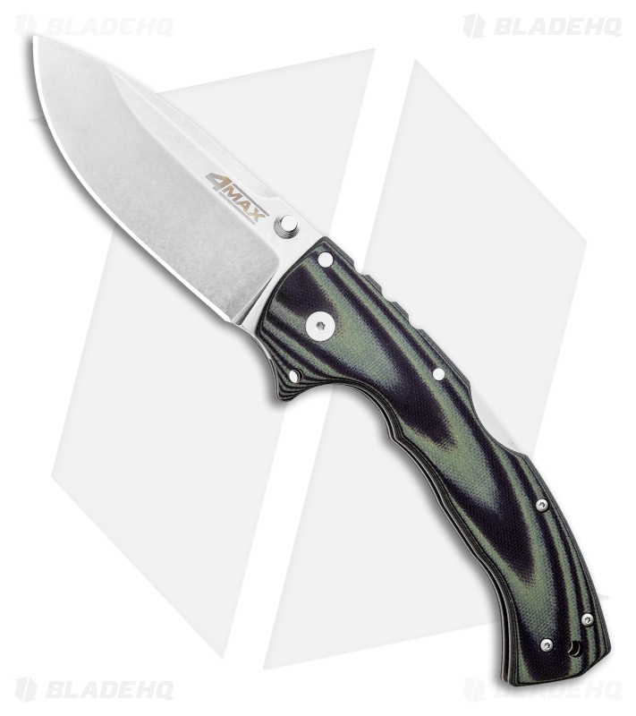 Cold Steel 4-Max - Tri-Ad Lock Knife | Green/Black G-10 | Blade HQ