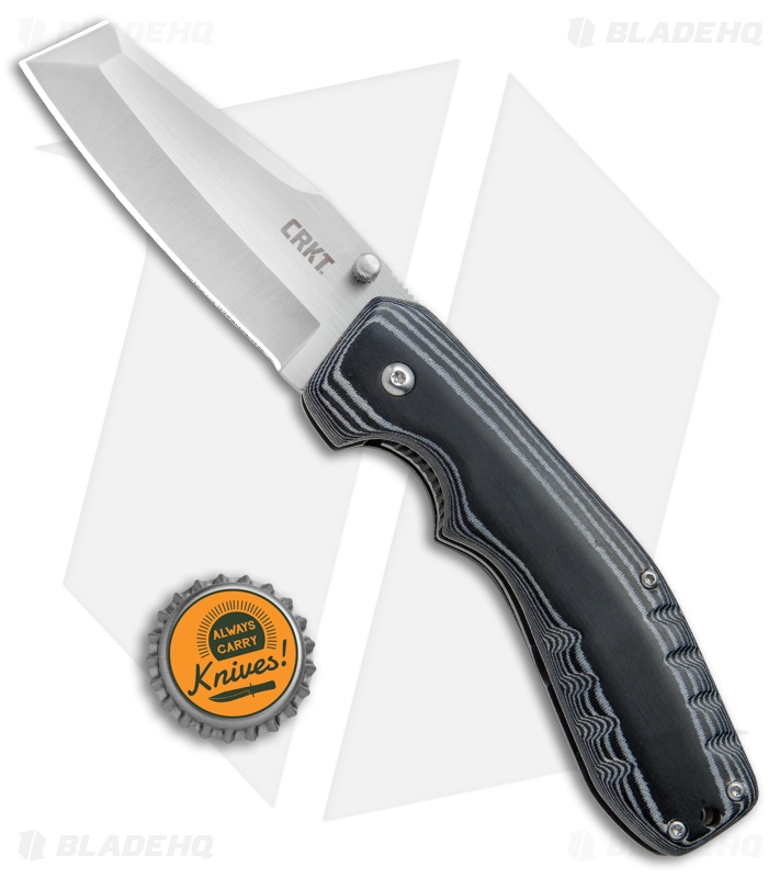 CRKT Razel Knife - Razor Blade Style | Micarta + Satin | Blade HQ