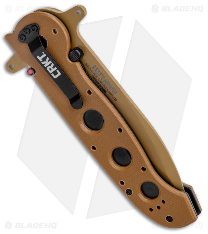 CRKT Carson M21-14DSFG Special Forces Flipper Knife Tan G-10 (3.875 ...