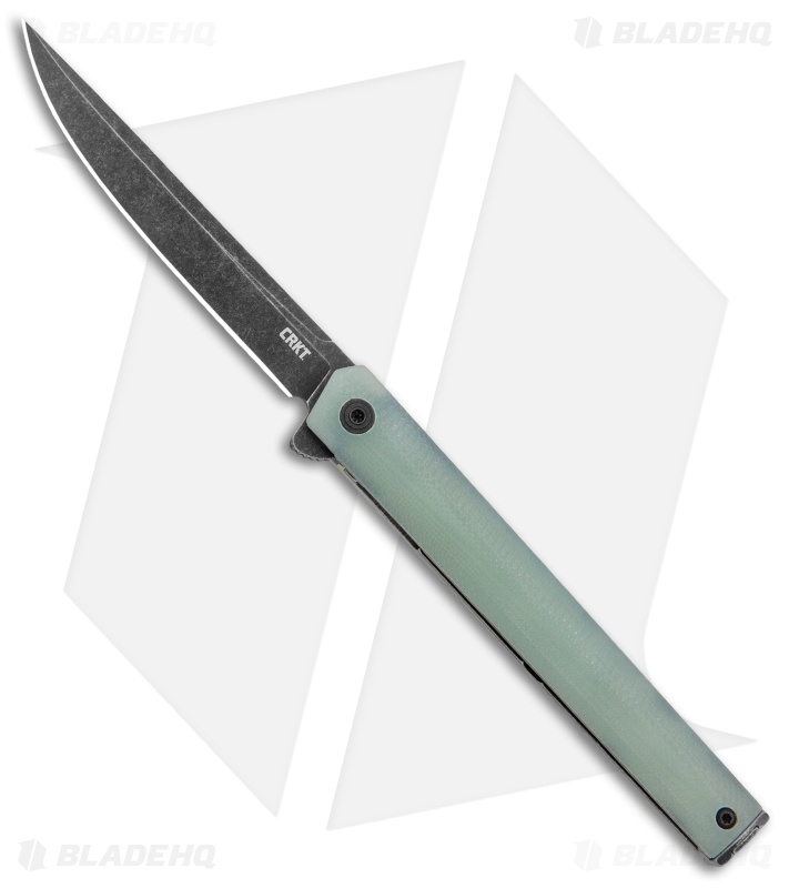 CRKT CEO - Liner Lock Flipper Knife | Natural G-10 + Black D2 | Blade HQ