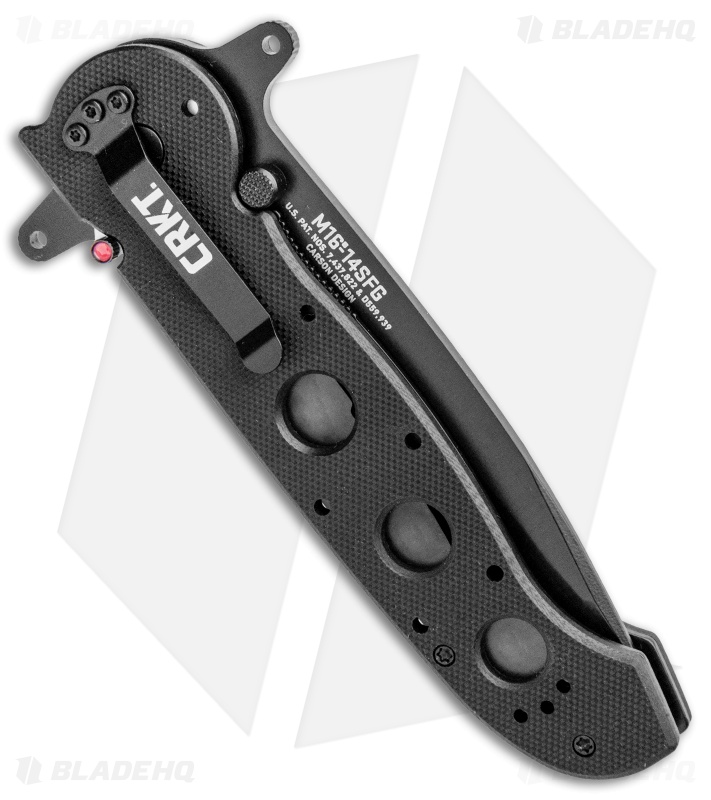 CRKT Carson M16-14SFG Special Forces Tanto Flipper Knife (3.875" Black ...
