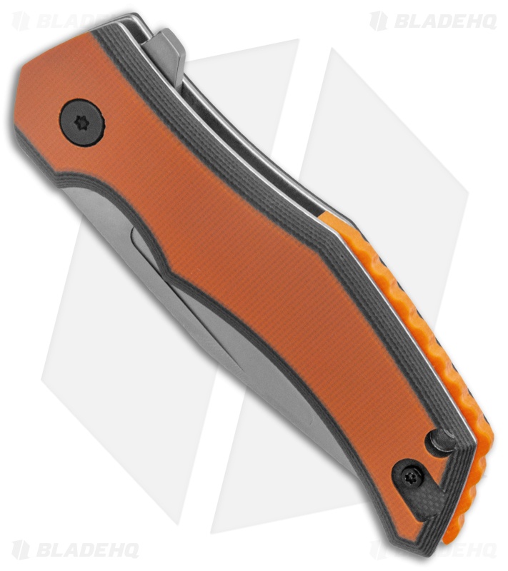 CRKT Fawkes - Spring Assisted Knife | Brown/Orange G-10 | Blade HQ