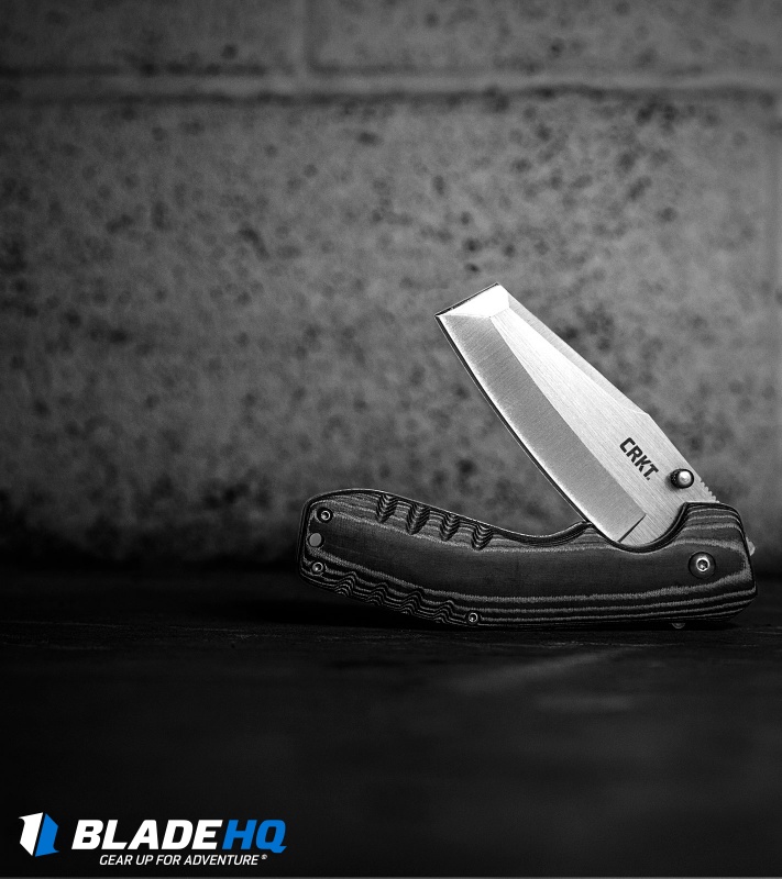 CRKT Razel Knife - Razor Blade Style | Micarta + Satin | Blade HQ