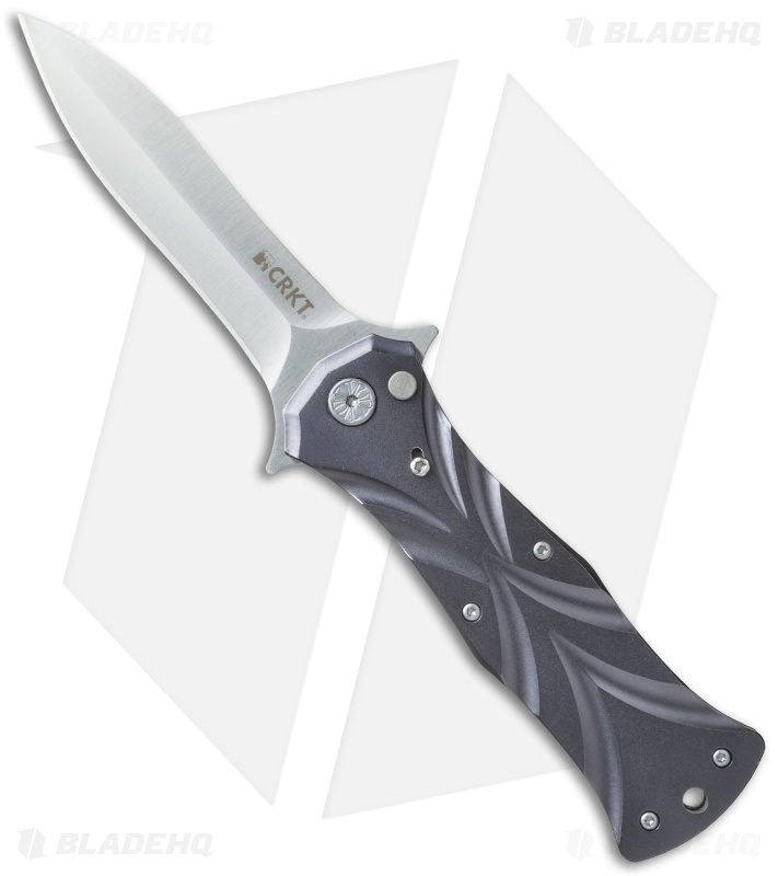 CRKT Tighe Dye Dagger Automatic Knife (3.875" Satin) *Conversion - Blade HQ