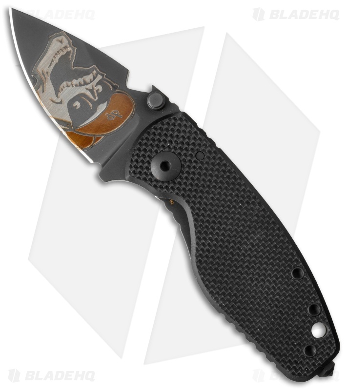 DPx HEAT/F Triple Black Mr. DP Edition Frame Lock Knife G-10/Ti (2.375 ...