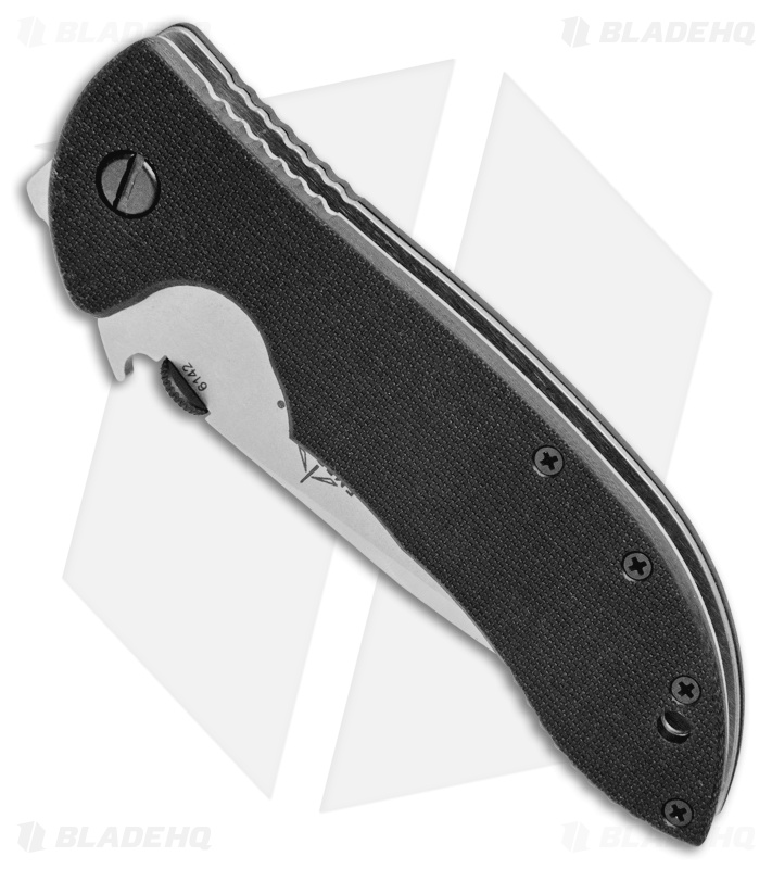 Emerson Commander SF Folding Knife Wave Opener (3.75" Stonewash) - Blade HQ