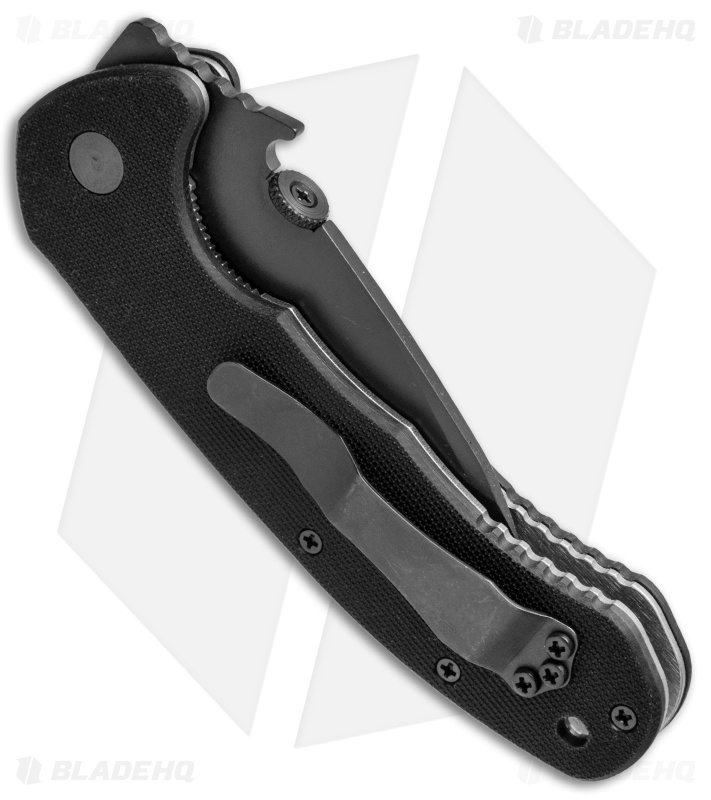 Emerson CQC-14 BT Snubby Knife Black G-10 (Black) - Blade HQ