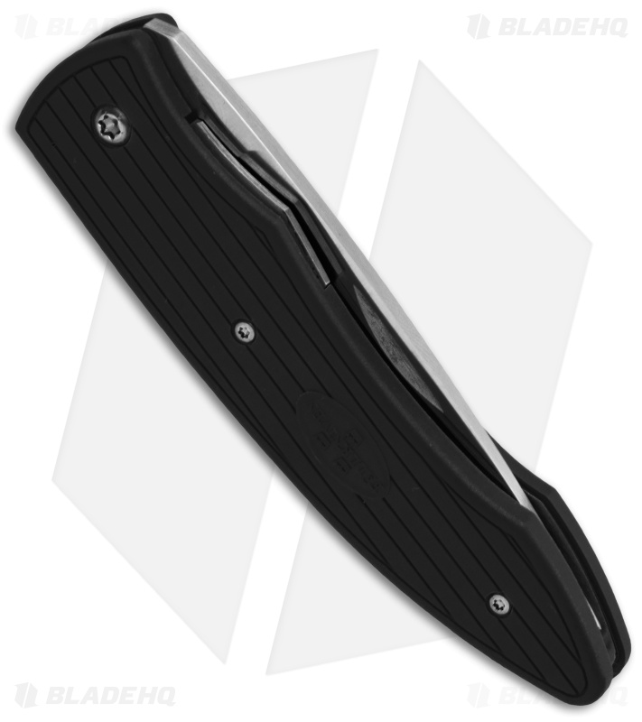 Fallkniven PC Folding Knife Black Grilon (4" Satin) - Blade HQ