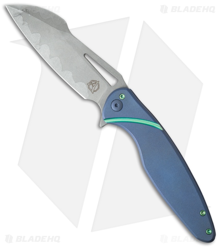 Ferrum Forge + Arena Knives Tredecim Model 13 Flipper Blue Ti (3.625 ...